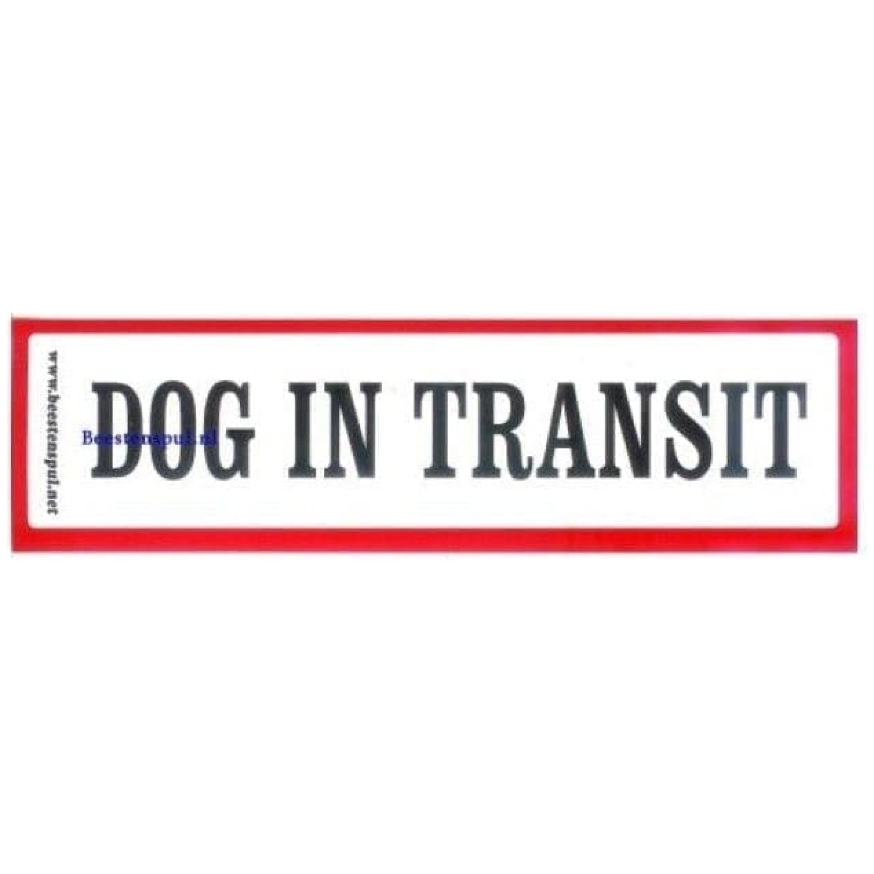 Sticker: Dog in Transit